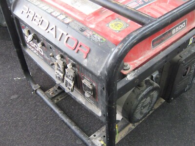 Predator 6500-5500 Gas Generator 301 cc Engine 120V Output tested nice ...