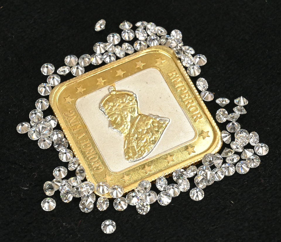 "George V King" Emperor Silver Coin 10 Grams 999 Purity Gold Polished ...