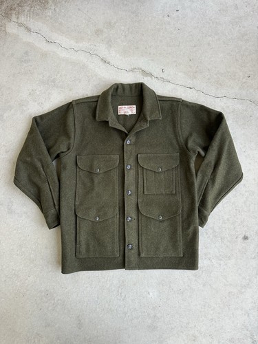 Vintage Filson Mackinaw Cruiser Sz 42 Style 110 Forest Green Wool ...