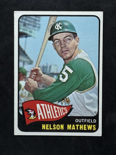 1965 Topps #87 - Nelson Mathews - KC Athletics | eBay