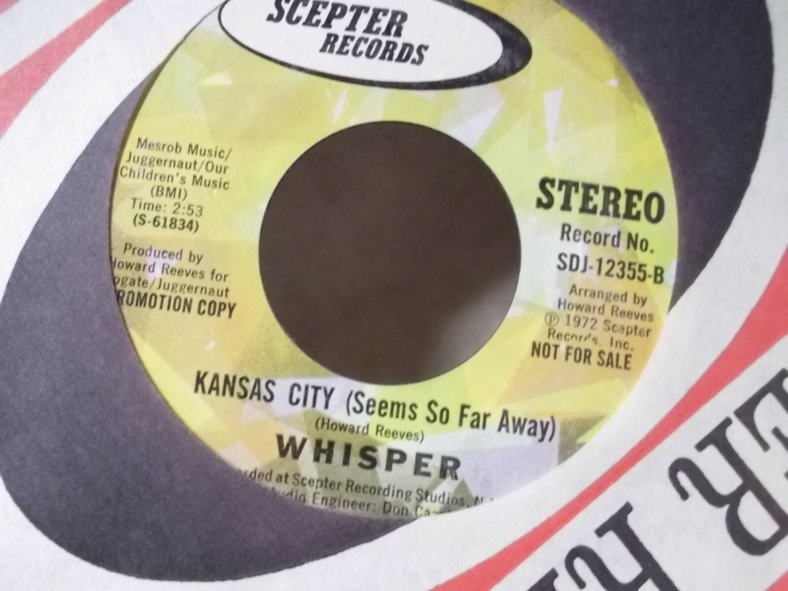 A1*PROMO*WHISPER KANSAS CITY / OOH CHILD ON SCEPTER RECORDS | eBay