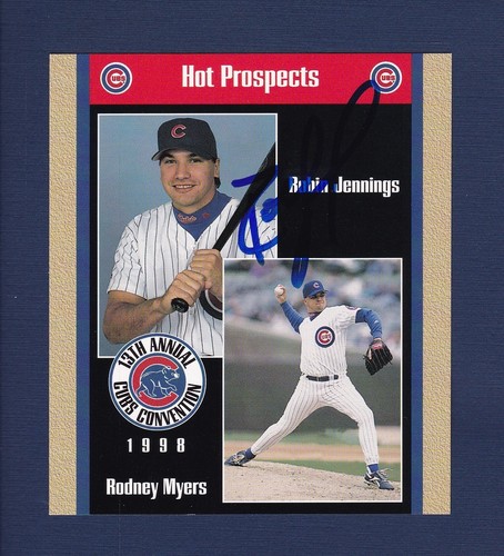 Robin Jennings signed 1998 Cubs Convention team issued baseball card | eBay