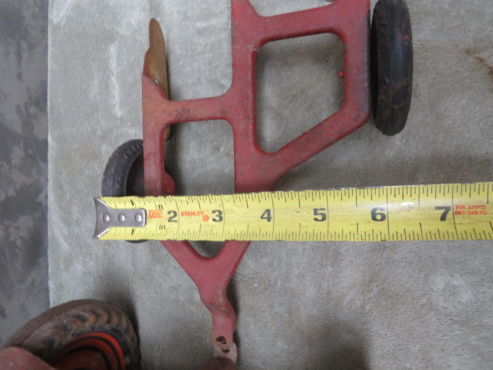 Antique 50s Marx Pressed Steel Tin Litho Farm Tractor with Plow ...