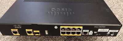 Cisco 892FSP 8-Port Gigabit Ethernet Security Router P/N: C892FSP-K9 V2 ...