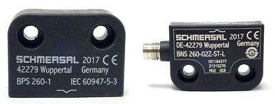 SCHMERSAL SAFETY SENSOR BNS 260-02Z-ST-L 30V DC 250 mA w/ ACTUATOR BPS ...
