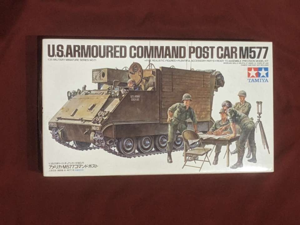 Started Vintage Complete TAMIYA 1/35 M577 COMMAND POST CAR #3571 Model ...