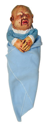 Baby Stinky Latex Doll With Blanket Halloween Prop | eBay