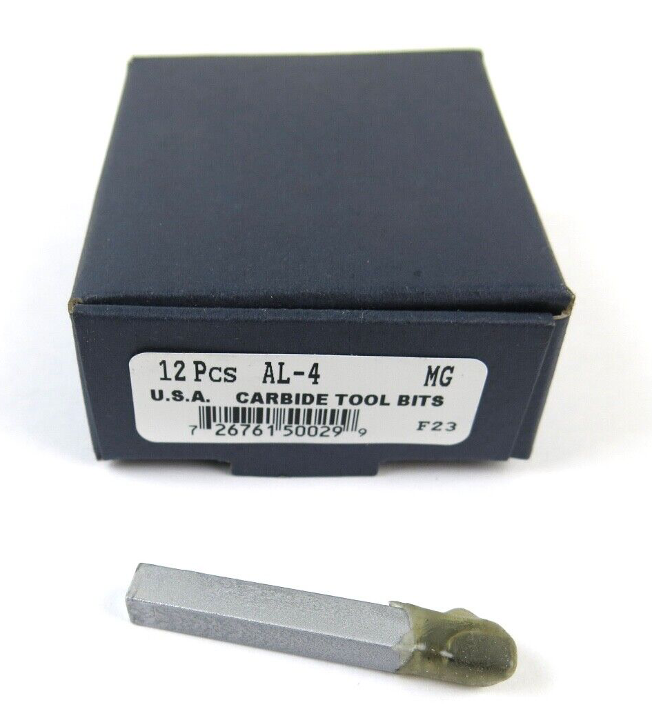 12pcs ACT AL-4 LH Micrograin Carbide Brazed Lathe Tool Bits 1/4" x 1/4 ...