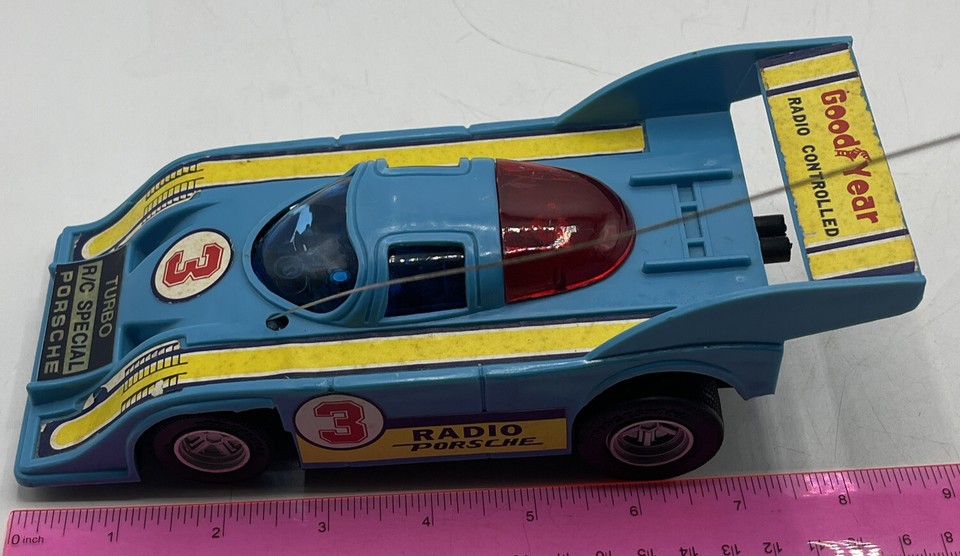 VTG Radio Shack Battery Powered Radio Control Porsche #3 As Is No R/C ...