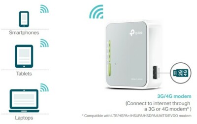 TP-LINK Router 150M Wless N 3G/HSDPA ROUTER Portatile TL-MR3020 | eBay