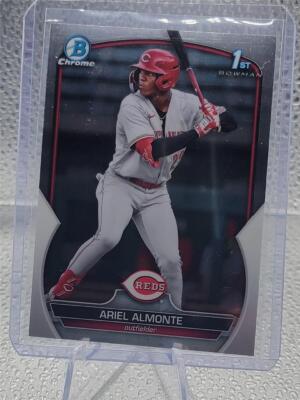2023 Bowman Chrome Ariel Almonte 1st Bowman #BCP-78 Cincinnati Reds ...