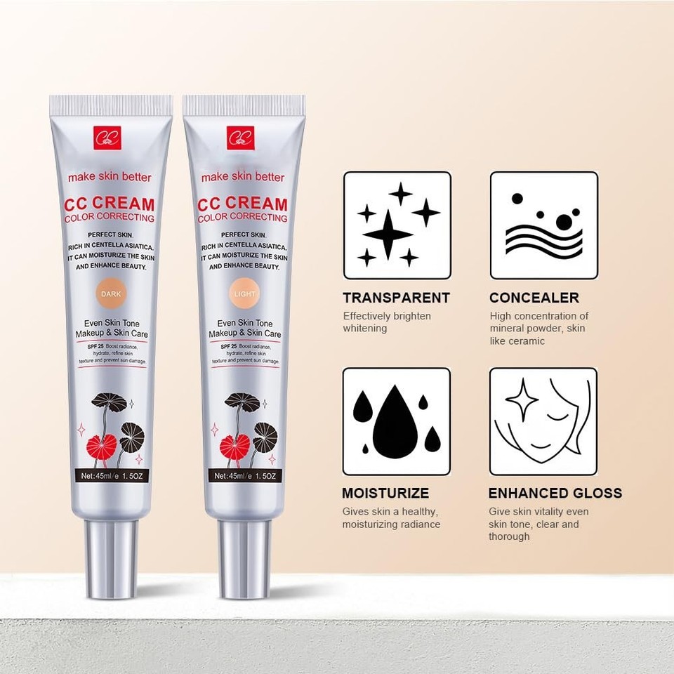 NIB New ERBORIAN CC CRÈME Face Cream Skin Perfector CLAIR Full Size ...