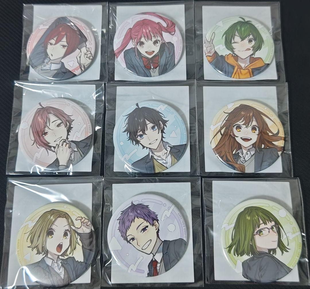 E-Store Raffle Square Enix Horimiya D Prize Button Badge All Types Set ...