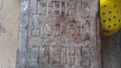 RARE SHELL 3 Shilling clam 2 GALLON PETROL 1930s FUEL Can brass cap ...