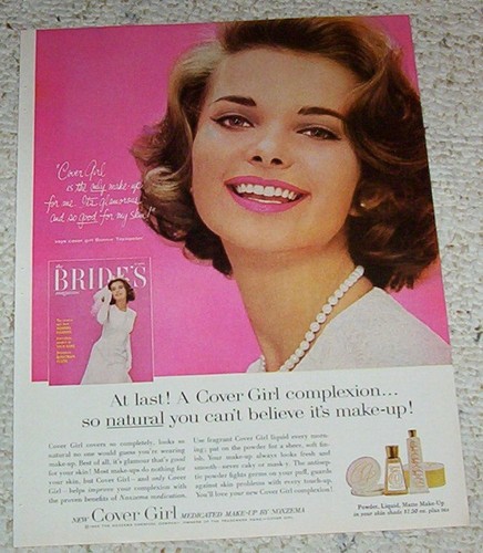 1965 print ad page - Cover Girl Make-up BONNIE TROMPETER model Noxzema ...