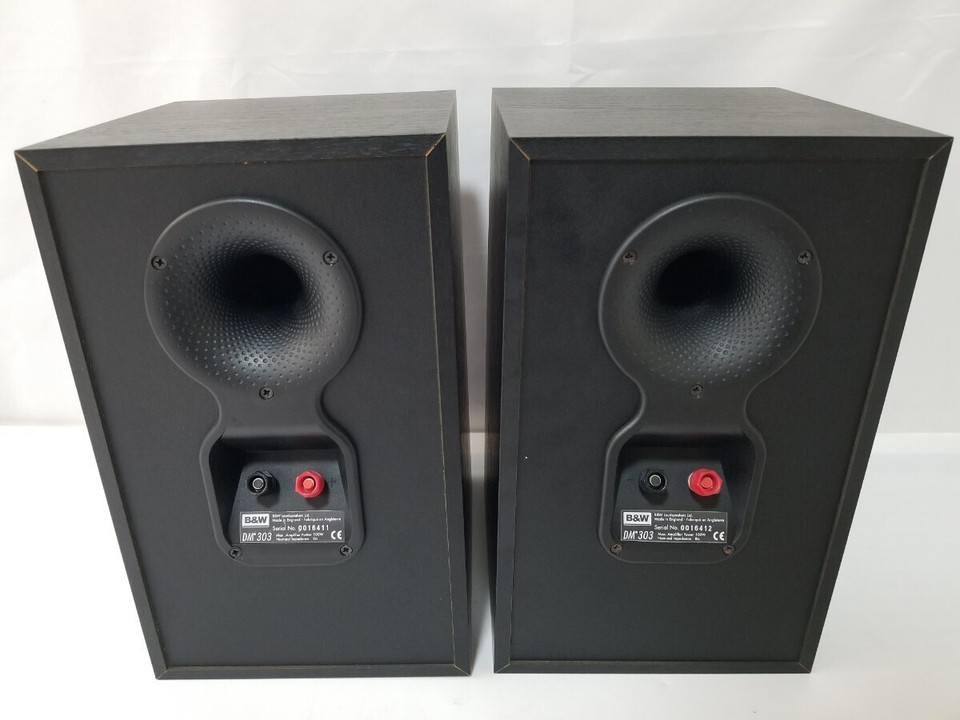 B&W Bowers&Wilkins DM303 Speaker Pair 2Way Bookshelf Type Speaker ...