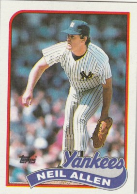 FREE SHIPPING-MINT-1989 Topps #61 Neil Allen New York Yankees | eBay