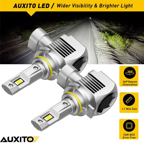 AUXITO High Low Beam 9012 HIR2 100w 20000LM ZES LED Headlight Lamp ...
