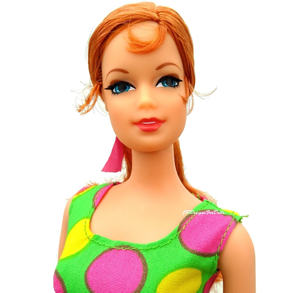 2018Reproduction 1968Mod Barbie Mod Friends Stacey Doll New with Stand ...