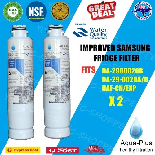 2 x Generic Samsung DA29-00020B Water Filter SRF679SWLS SRF680CDLS ...
