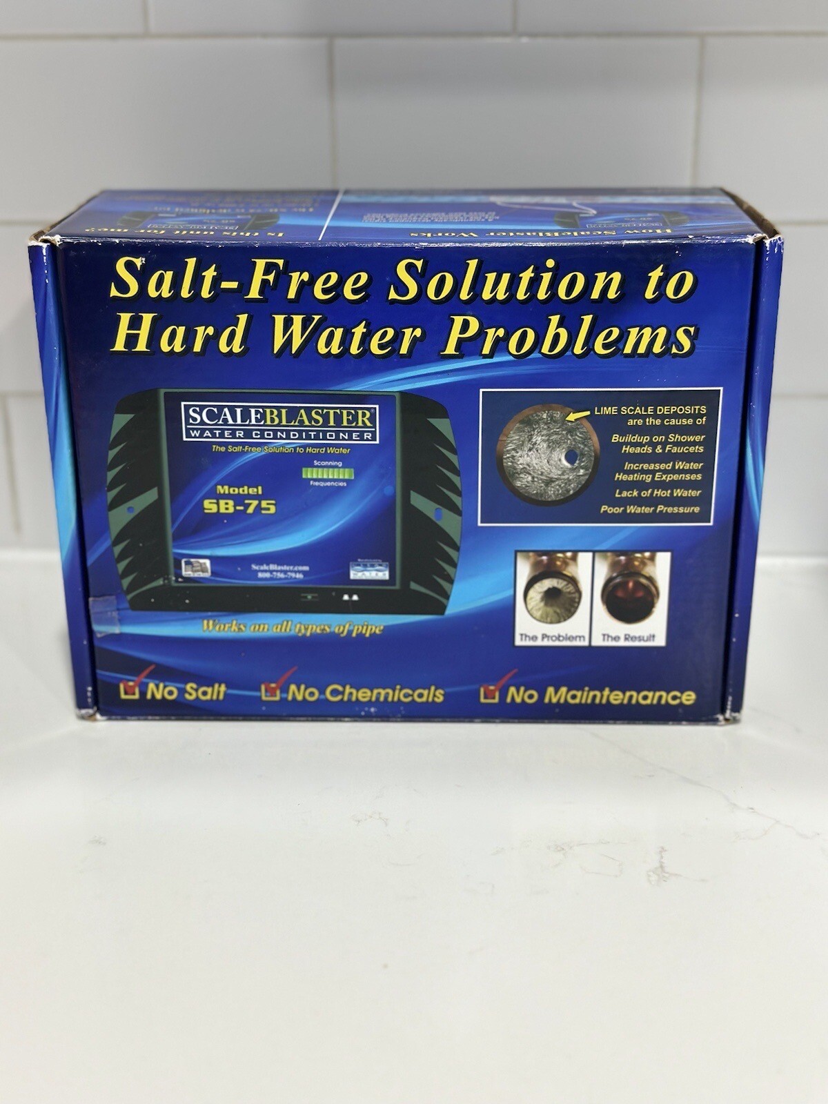 ScaleBlaster Electronic Water Conditioner Descaled Lime Scale Remover ...