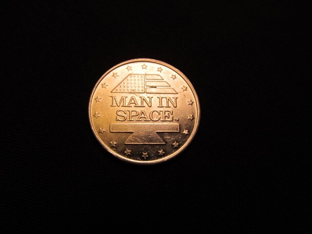 Gemini X Man In Space Token - Gemini X Shell Coin - NASA Space Program ...
