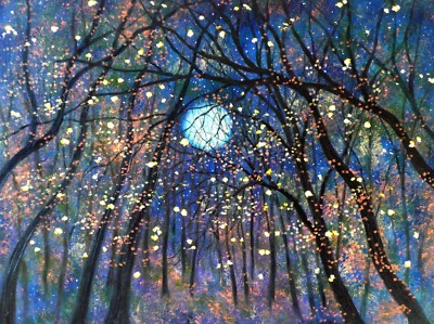 Autumn Fireflies in moonlight | eBay