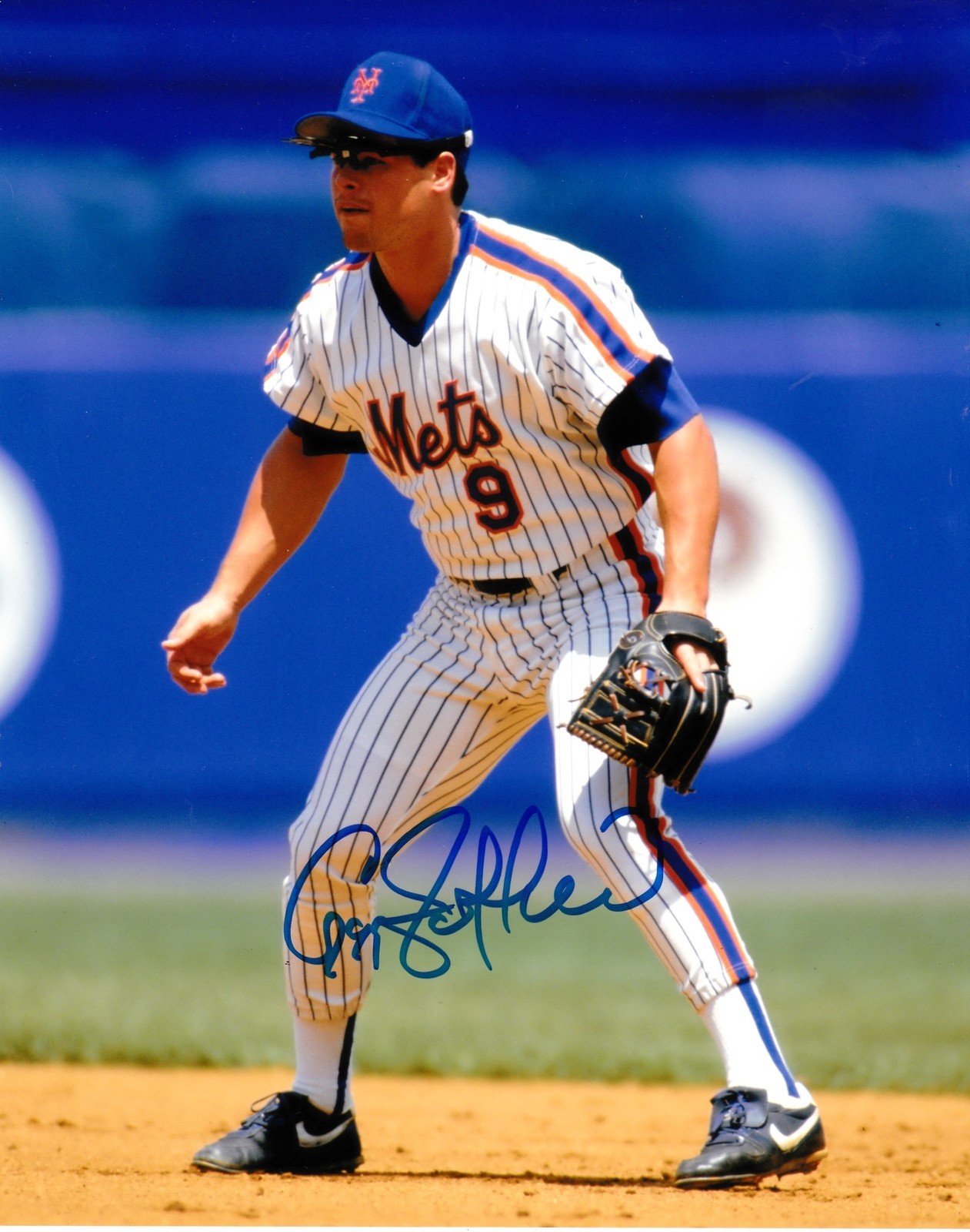 GREGG JEFFERIES NEW YORK METS ACTION SIGNED 8x10 | eBay