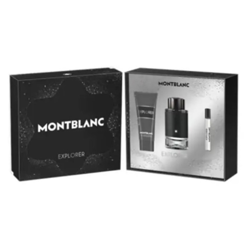 Mont Blanc Explorer 3pc Gift Set EDP Cologne 3.3 oz + Shower Gel + Mini ...