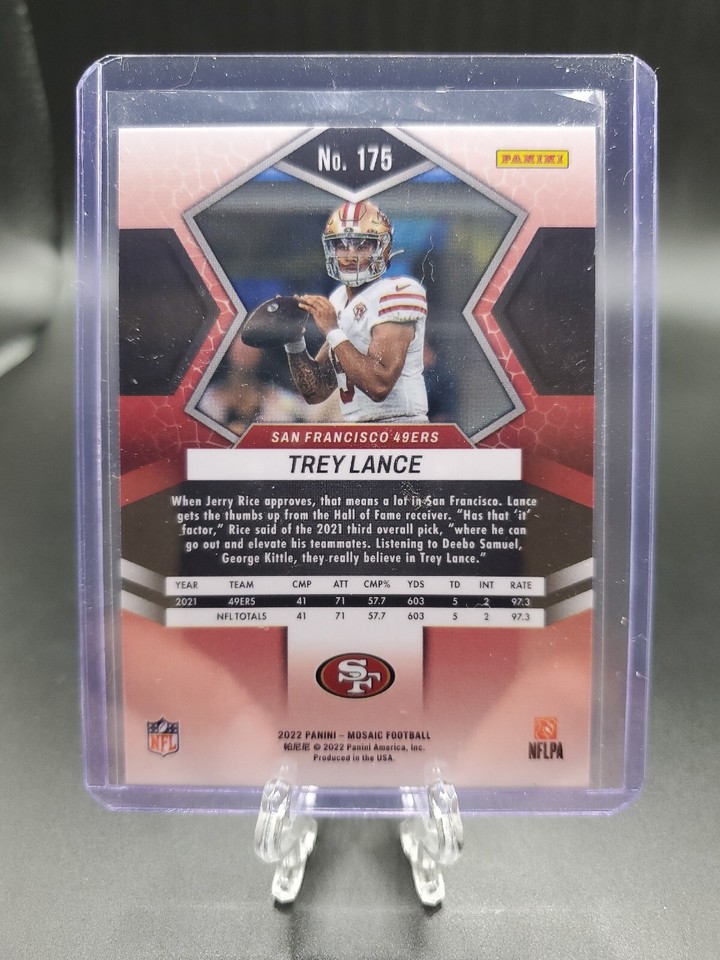 2022 Mosaic Trey Lance, Card # 175 | eBay