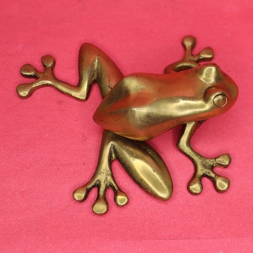 Golden Frog Doorbell Antique Vintage Style Handmade Brass Door Knocker ...