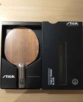 Stiga Table Tennis Blade - Intensity Carbon Straight Handle - Used one ...