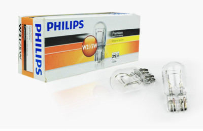 2PCS PHILIPS 12066 T20 W21/5W 12V 21/5W W3×16q premium signaling lamp ...
