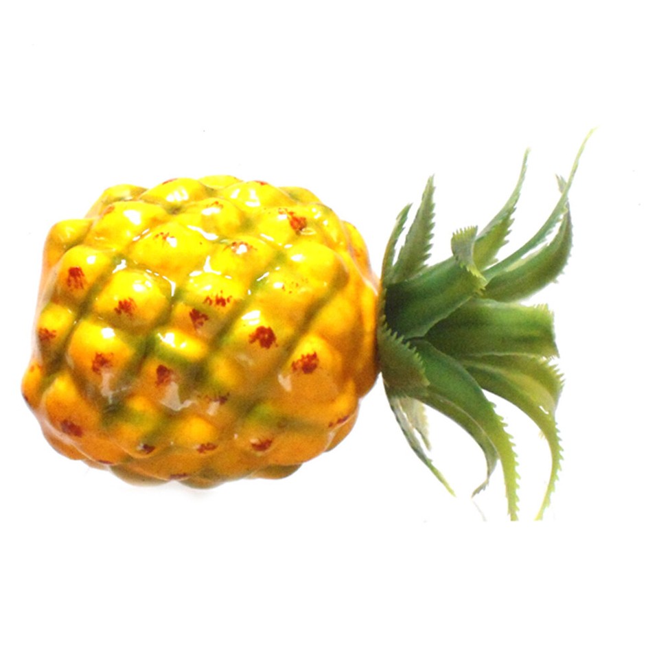 Artificial Mini Pineapple - Plastic Decorative Fruit Yellow Pineapples ...