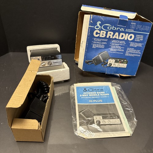 Cobra Model 19 Plus CB Radio - 40 Channel - New Open Box Includes ...