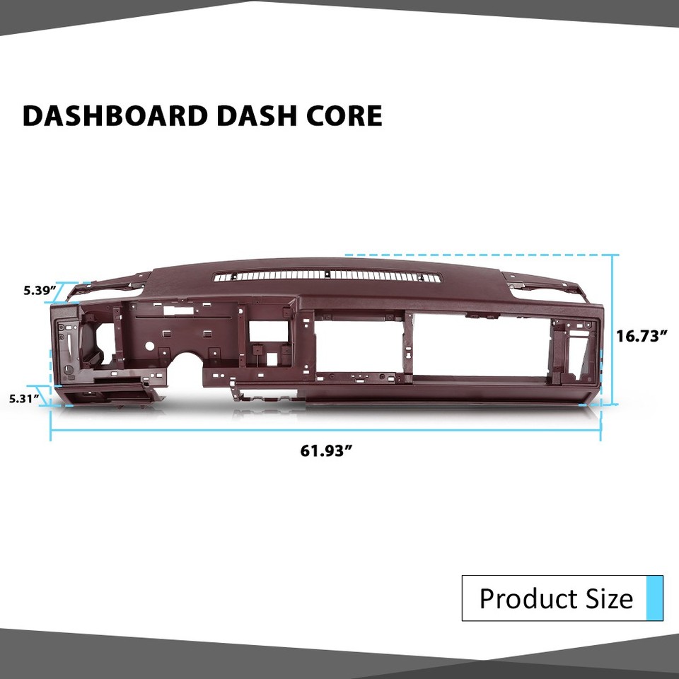 Fit For 1988-1994 Chevy GMC C/K Truck Suburban Blazer Dashboard Dash ...