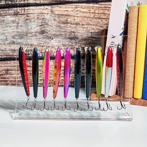 Fishing Lure Display Stand Sturdy Home Desk Collection Lures Holder ...
