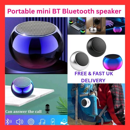 Mini Wireless Bluetooth Speaker Portable Small Outdoor Speaker LED ...