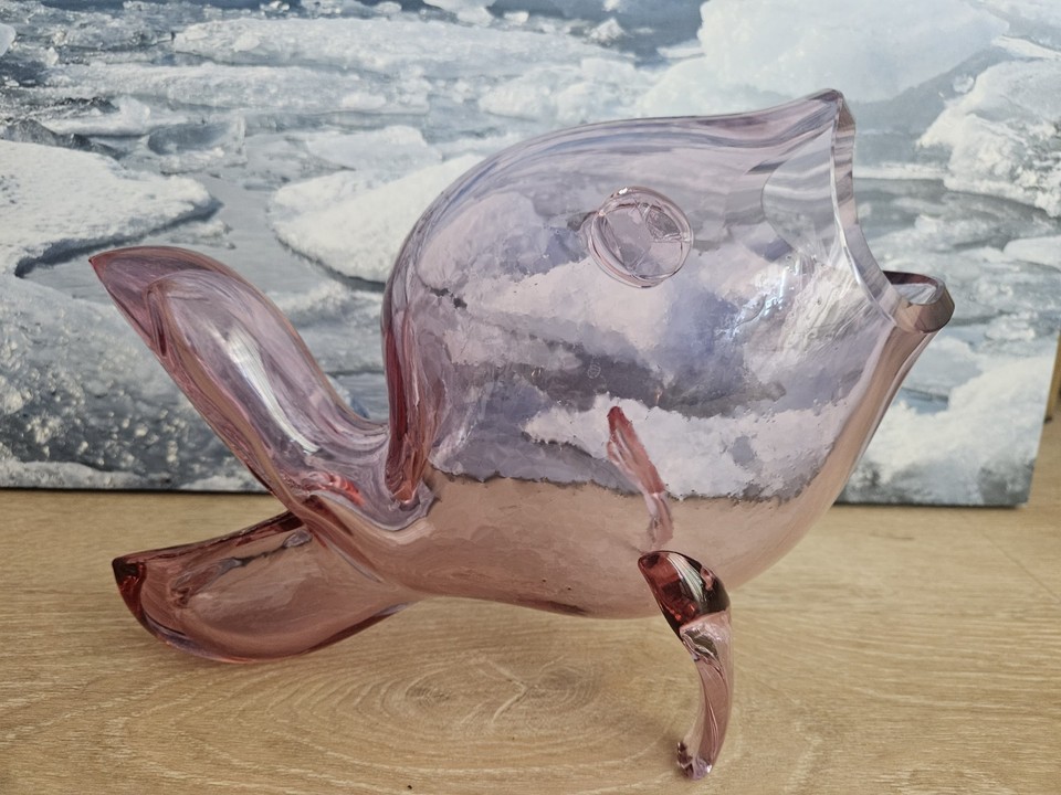 Blenko Glass Guppy Fish 12" RARE COLOR Vintage MCM | eBay
