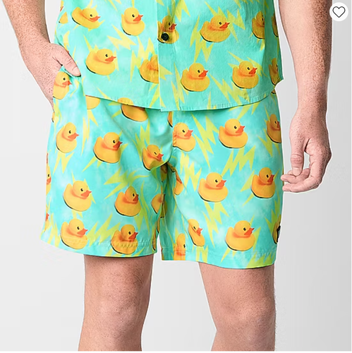 Neff Mens Deck Shorts | Men’s LARGE | Rubber Ducky 7-in Swim Swimming ...