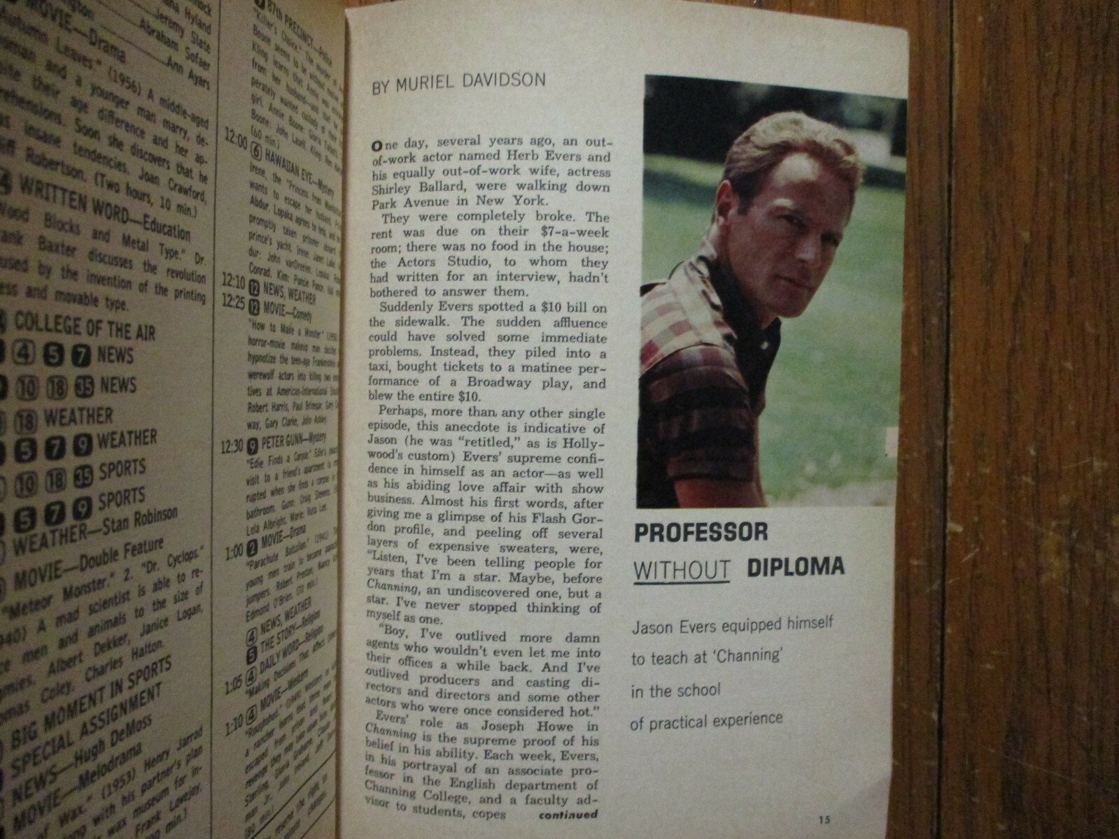 January 11, 1964 TV Guide (DON KNOTTS/JASON EVERS/KATHIE BROWNE/PERNELL ...