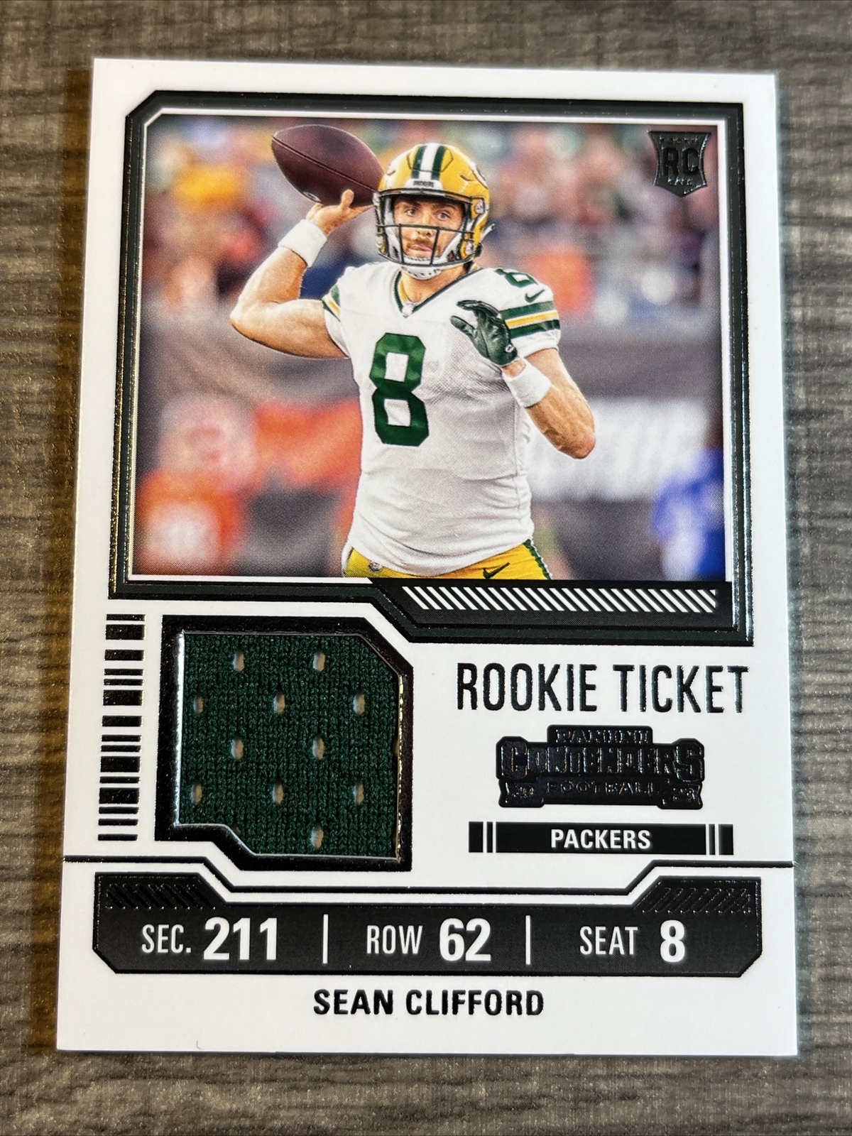 Sean Clifford 2023 Contenders Rookie Ticket Patch Packers TS31 | eBay