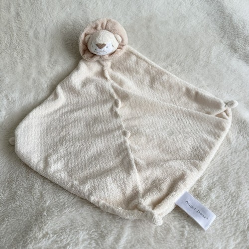 Angel Dear Tan Cream White Sleeping Lion Security Blanket Plush Baby ...