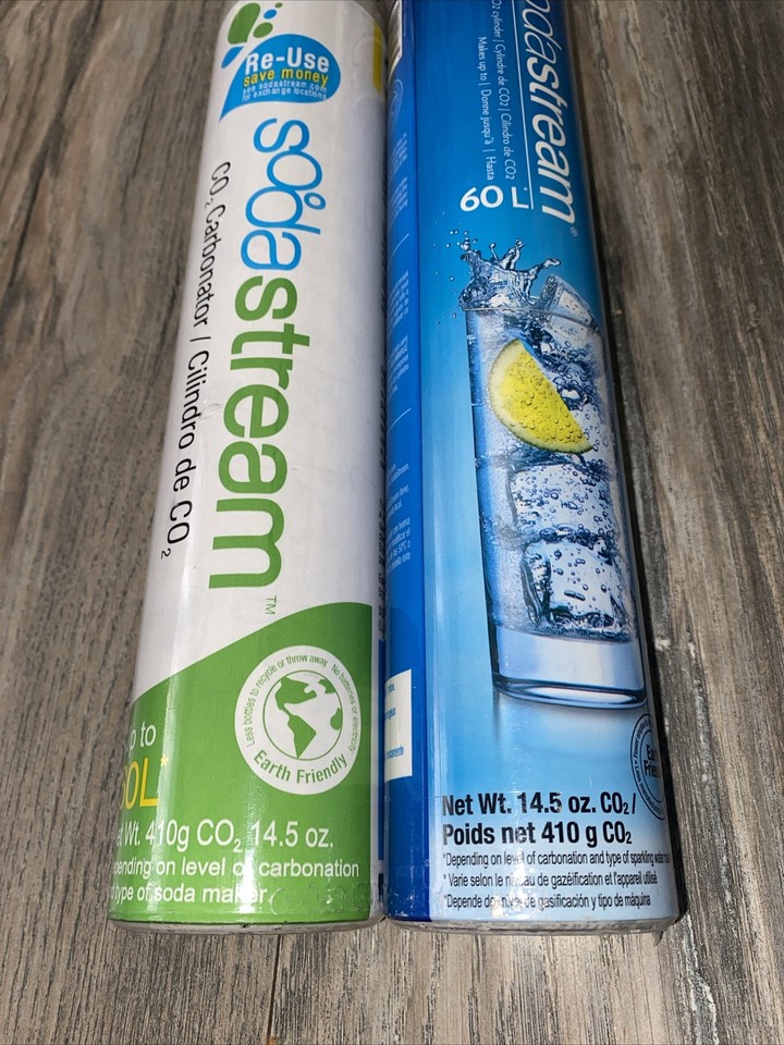 New SodaStream 60L CO2 Cylinder Replacement Canisters BB /28 Full New ...