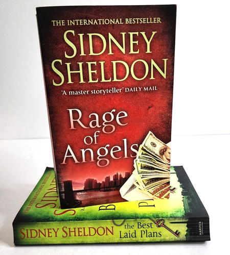 2 X Sidney Sheldon Rage of Angels & The Best Laid Plans Book Bundle ...