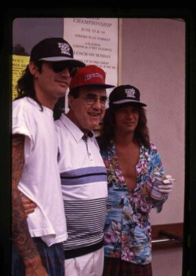 Eddie Van Halen Tommy Lee rare Candid photo Original 35mm Transparency ...