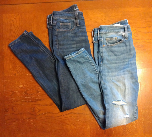 Target Universal Thread skinny jeans bundle medium dark wash denim lot ...