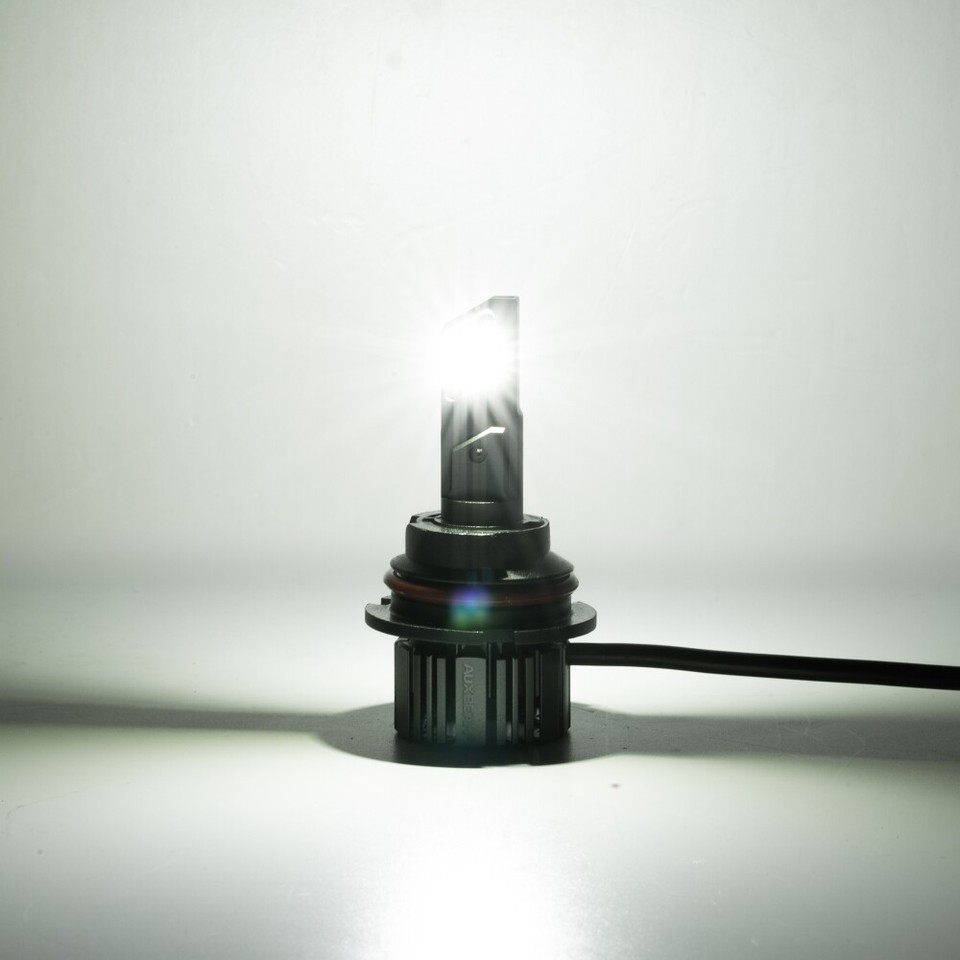 AUXBEAM 9007 HB5 LED Headlight Bulbs Kit 6500K High Low Beam Super ...