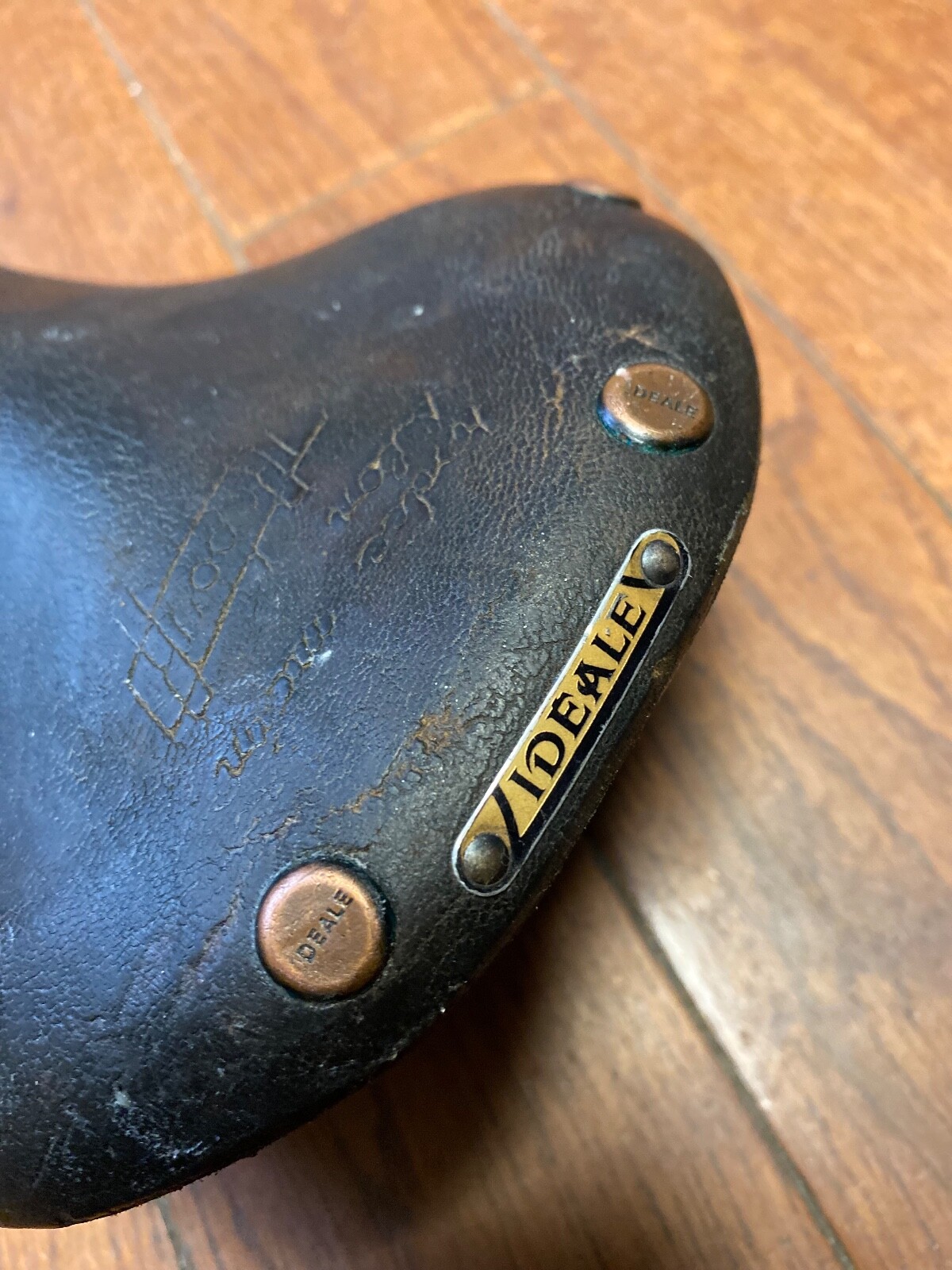 Rare Ideale Daniel Rebour Special Competition brown leather bicycle ...