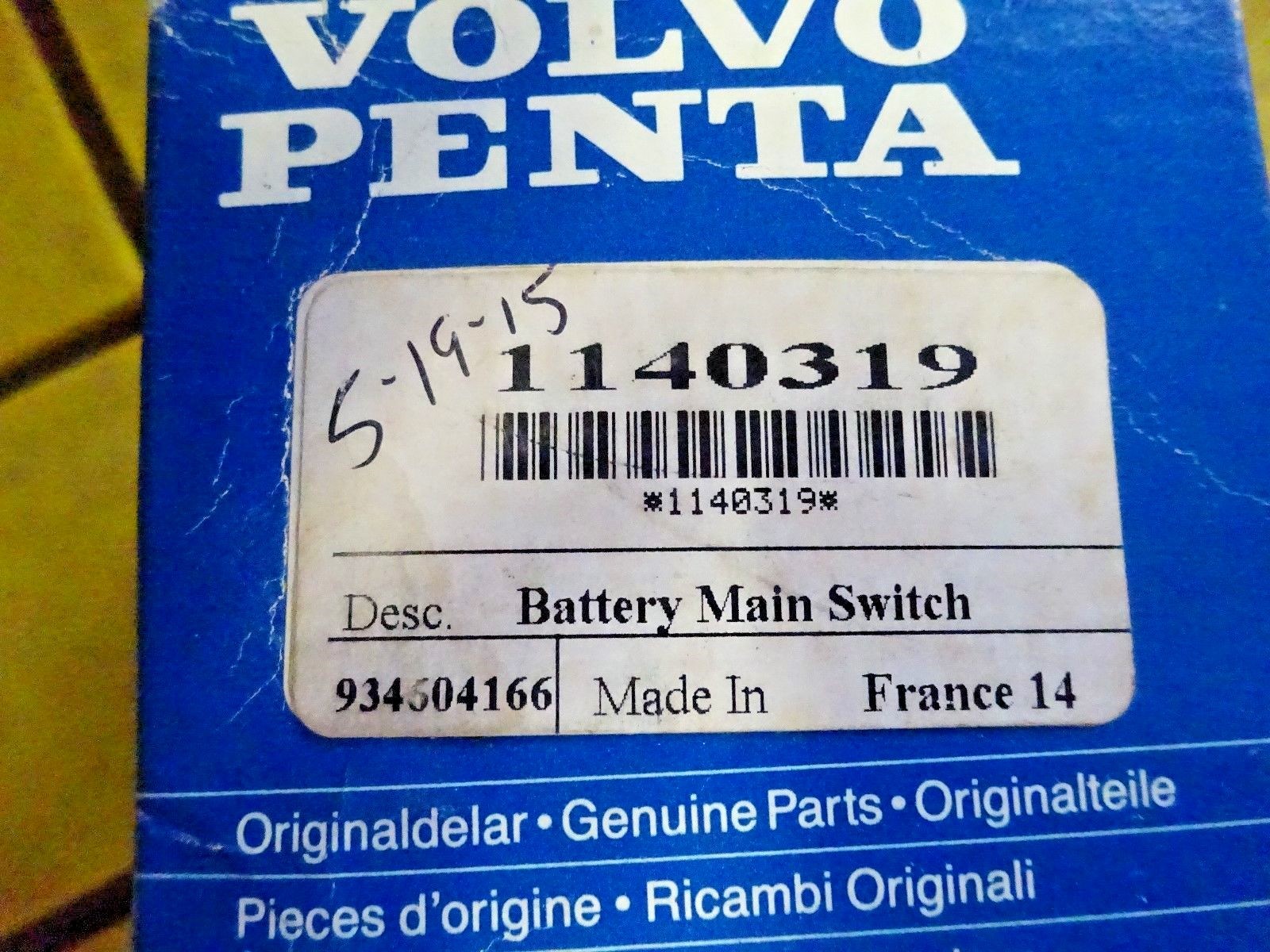1140319 Volvo Penta Battery Main Switch, New Genuine OEM Part | eBay UK